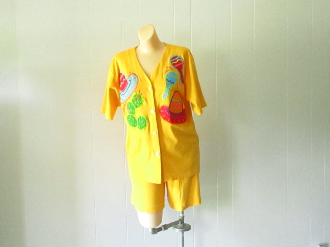 Vintage Ladies Short Set Santoria Summer Short Set 1990s Short Set - Etsy