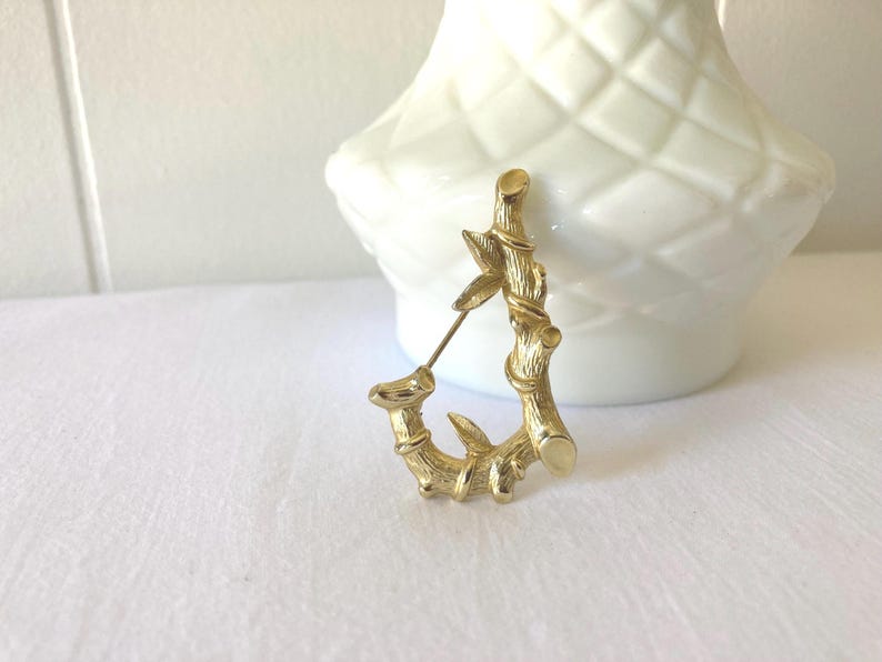 Vintage Sarah Coventry Initial Brooch: Gold Tone Letter J Pin - Etsy