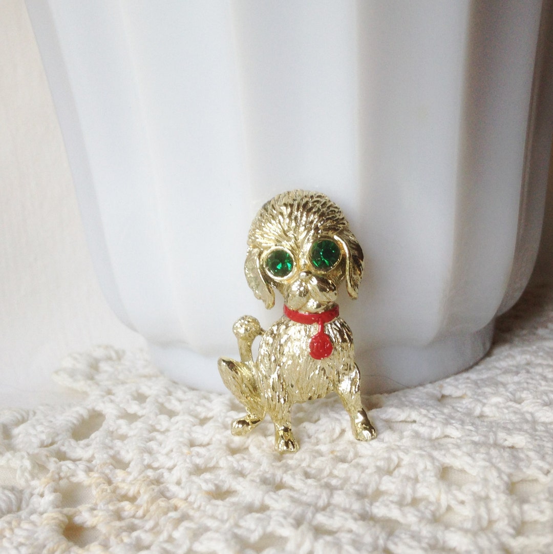 Vintage Poodle Brooch Gerry's Poodle Pin - Etsy
