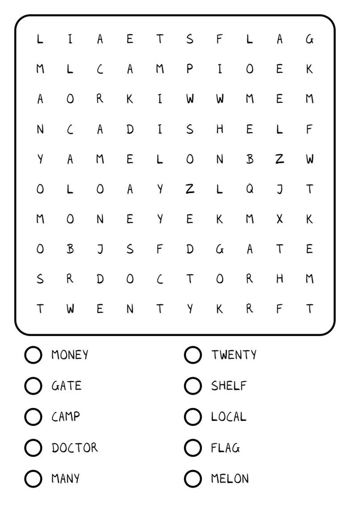 Printable Word Search Puzzle for Kindergarten 200 Pages, Back to School ...