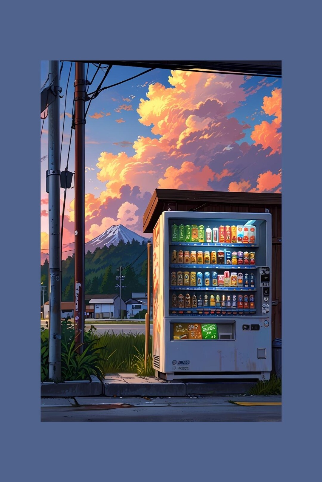 Anime Style Printable Posters Vending Machine Japanese Vibes 6 Sizes - Etsy