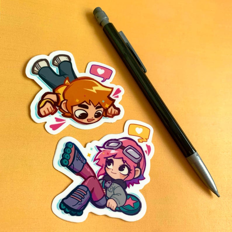 Scott Pilgrim Stickers: Ramona Flowers Die Cut Waterproof Decals - Etsy