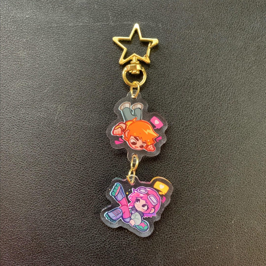 Scott Pilgrim Linking Acrylic Keychain: Scott Pilgrim, Ramona Flowers ...