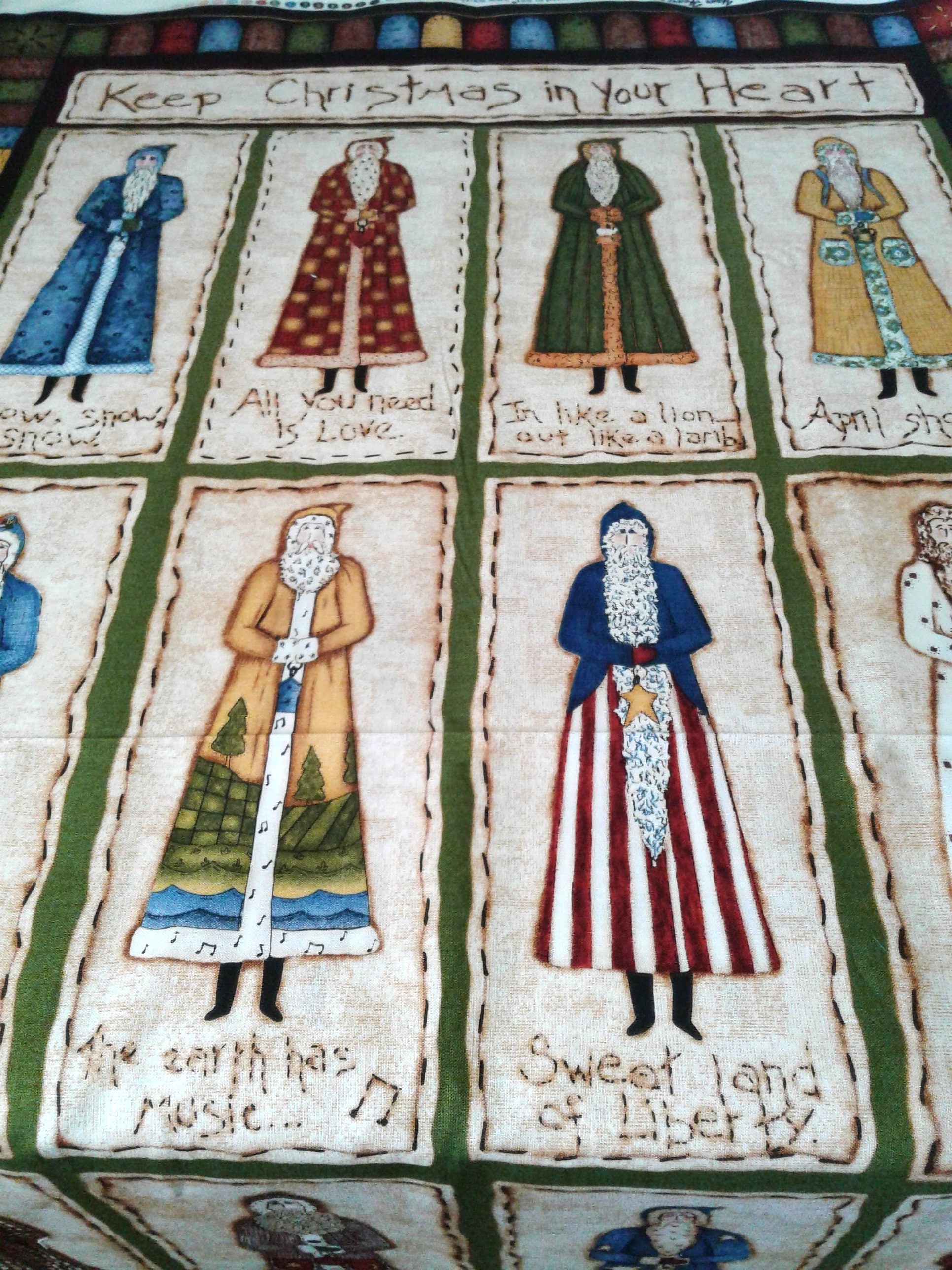 Christmas in Your Heart Fabric Panel, Robin Betterley, OOP, - Etsy