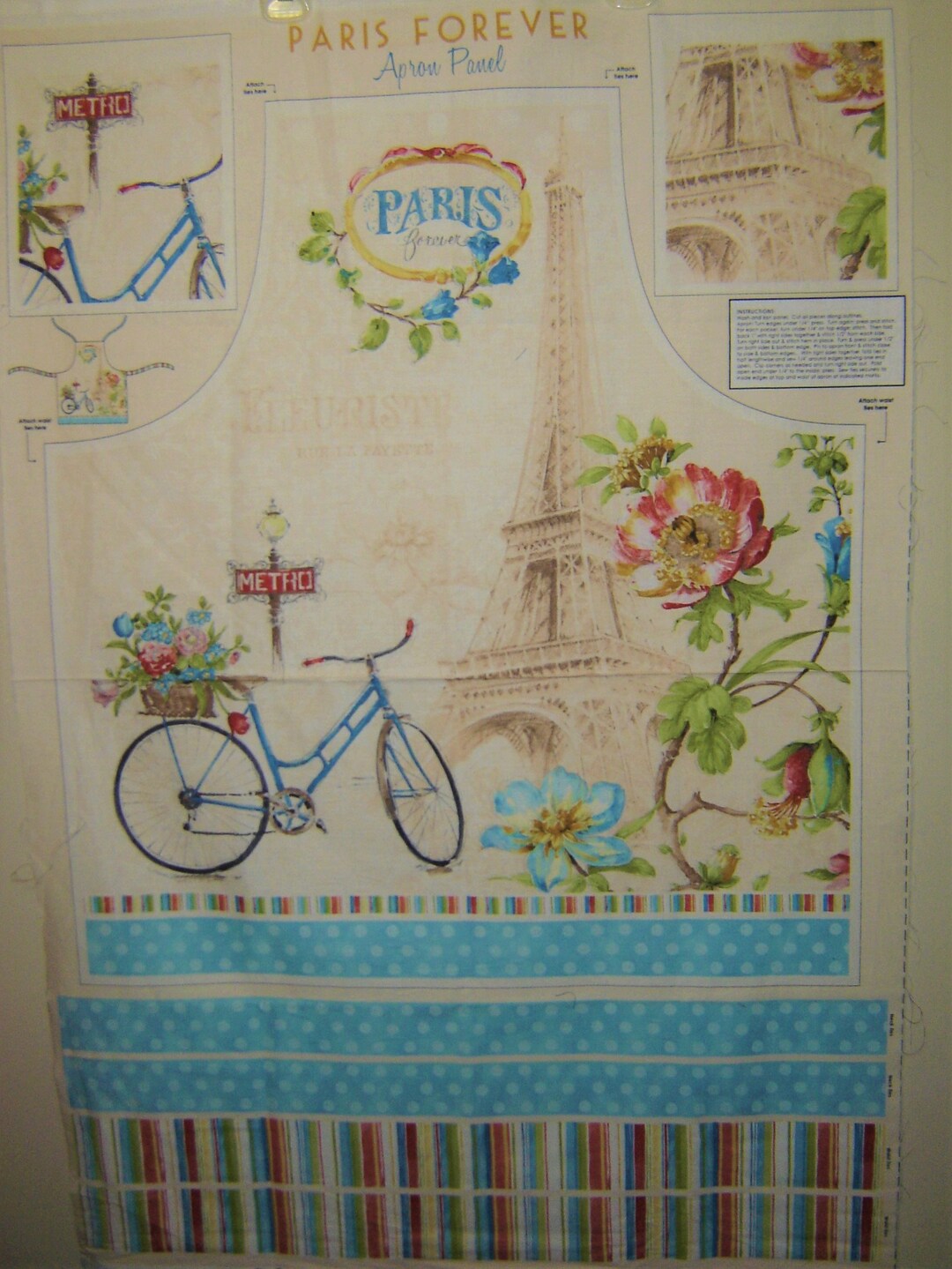Paris Forever Apron Panel, Lisa Audit - Etsy