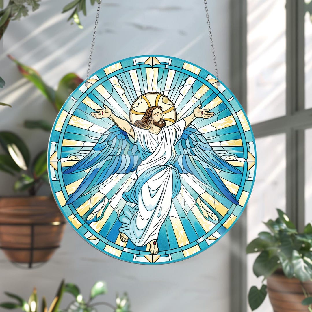 Lord Jesus Acrylic Window Hanging, Acrylic Window Hanging, Gift for ...