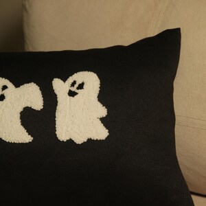 Personalized Halloween Punch Needle Name Pillow, Halloween Home Decor ...