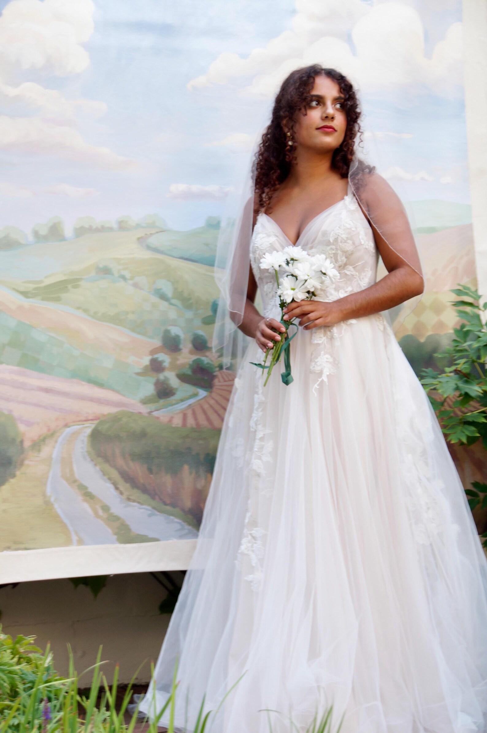 Custom Hand-painted Wedding Photo Backdrop Whimsical, Romantic ...