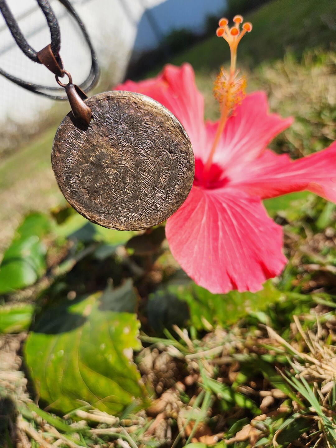 Solfeggio Cymatic Frequency Bismuth Necklace 396hz Root Chakra Pendant ...