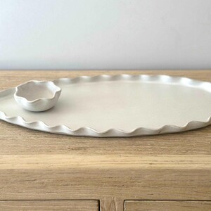 Avoca Wave Platter Extra Large White - Etsy