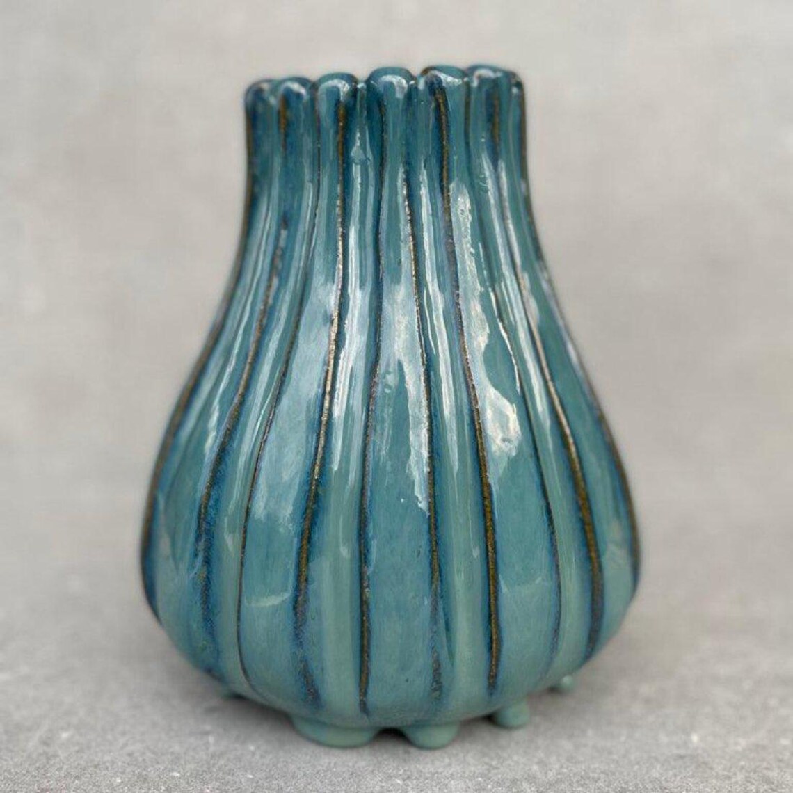 Rockpool Turquoise Coral Vase - Etsy