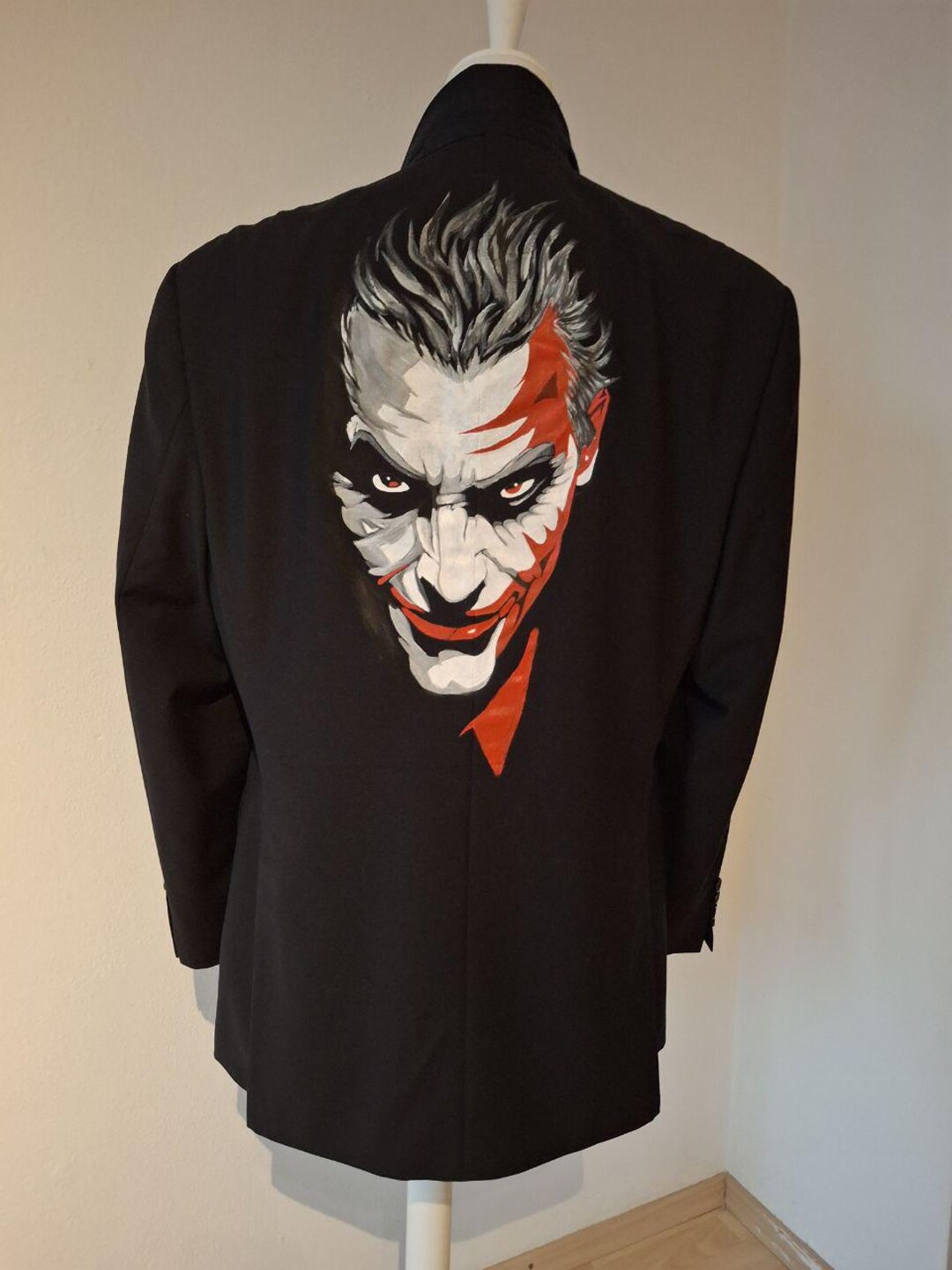 Jacket Hand Painted With Joker Pattern - Etsy