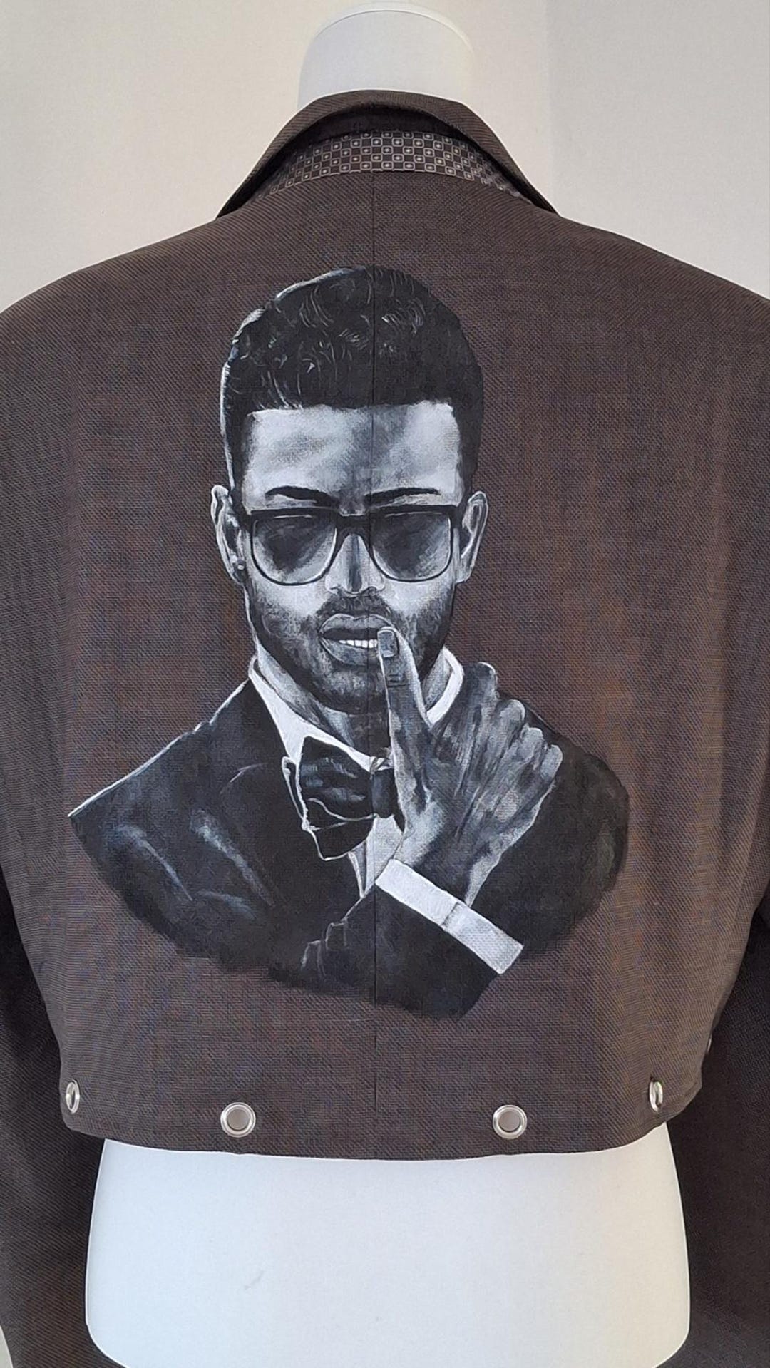 Unique Hand-painted Suit Jacket - Unisex Fashion Statement - Etsy