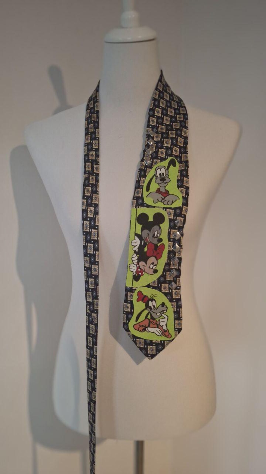 Student Tie With Cartoon Characters Patches - Etsy