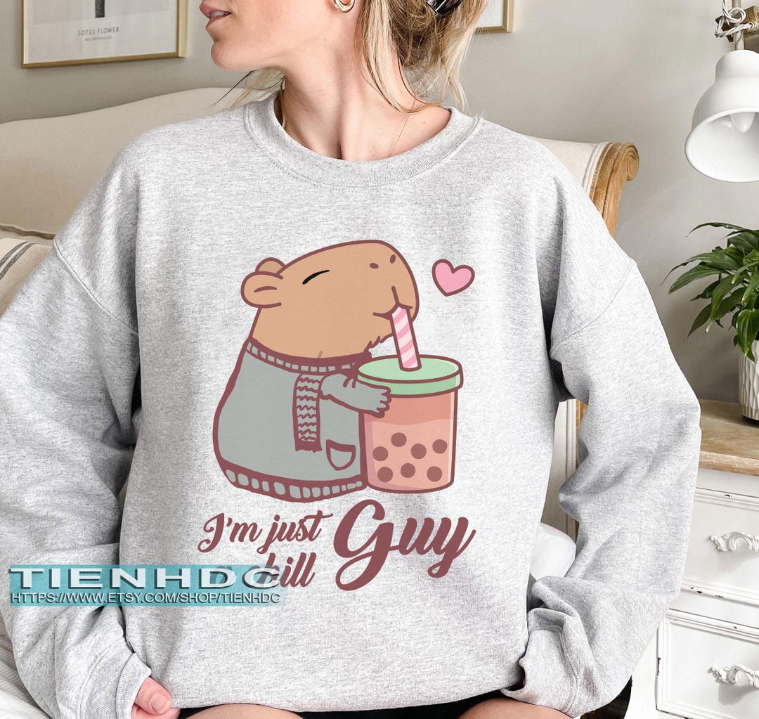 I'm Just A Chill Guy Sweatshirt, Tiktok Meme Shirt,chill Guy Trendy ...