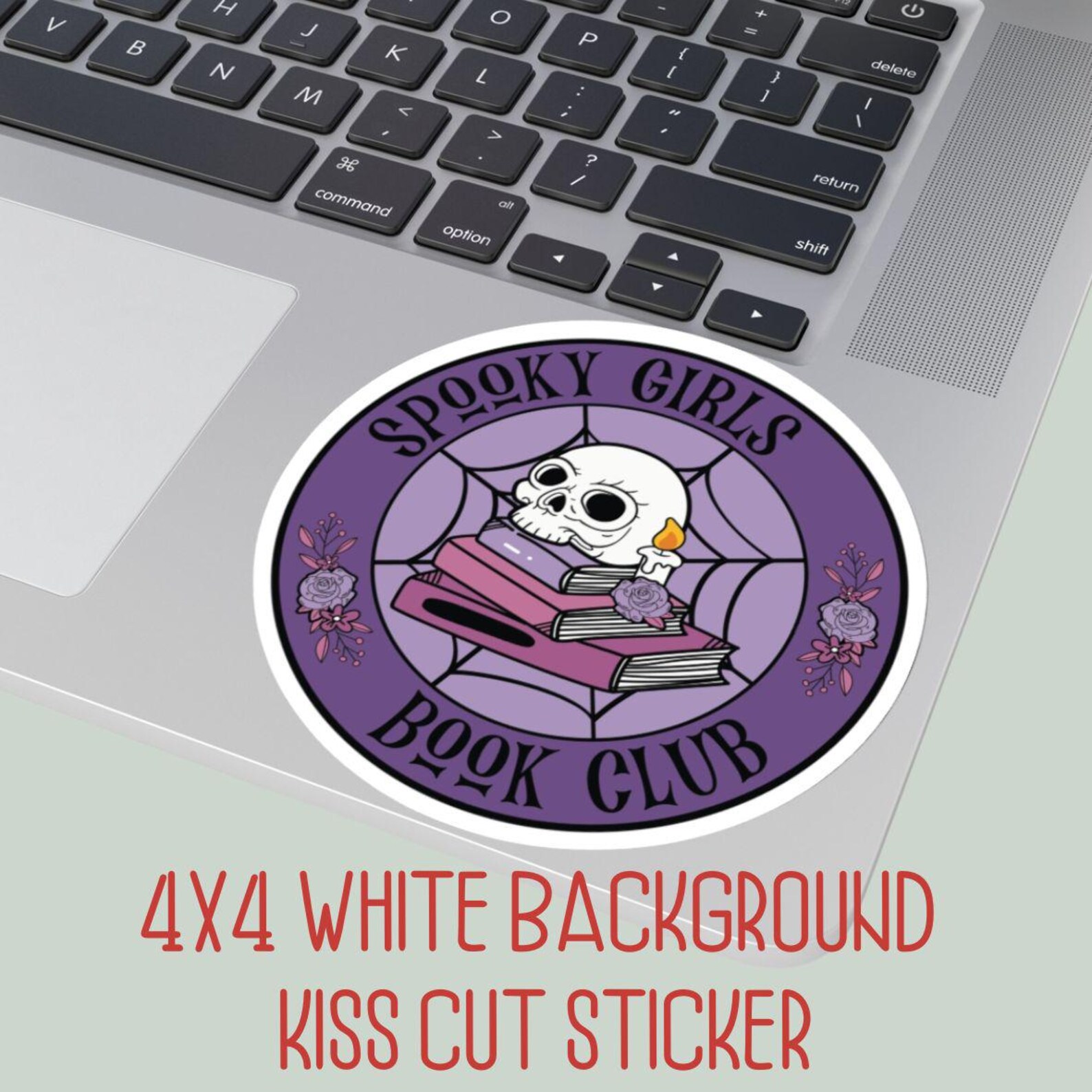 Spooky Girls Book Club Halloween Sticker for Kindle, Bookish Merch ...