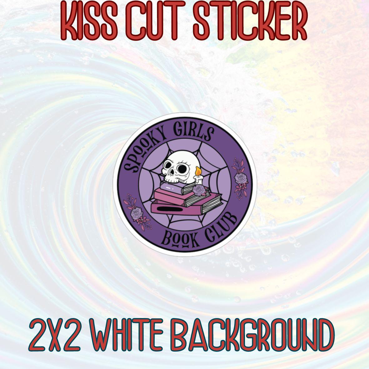 Spooky Girls Book Club Halloween Sticker for Kindle, Bookish Merch ...