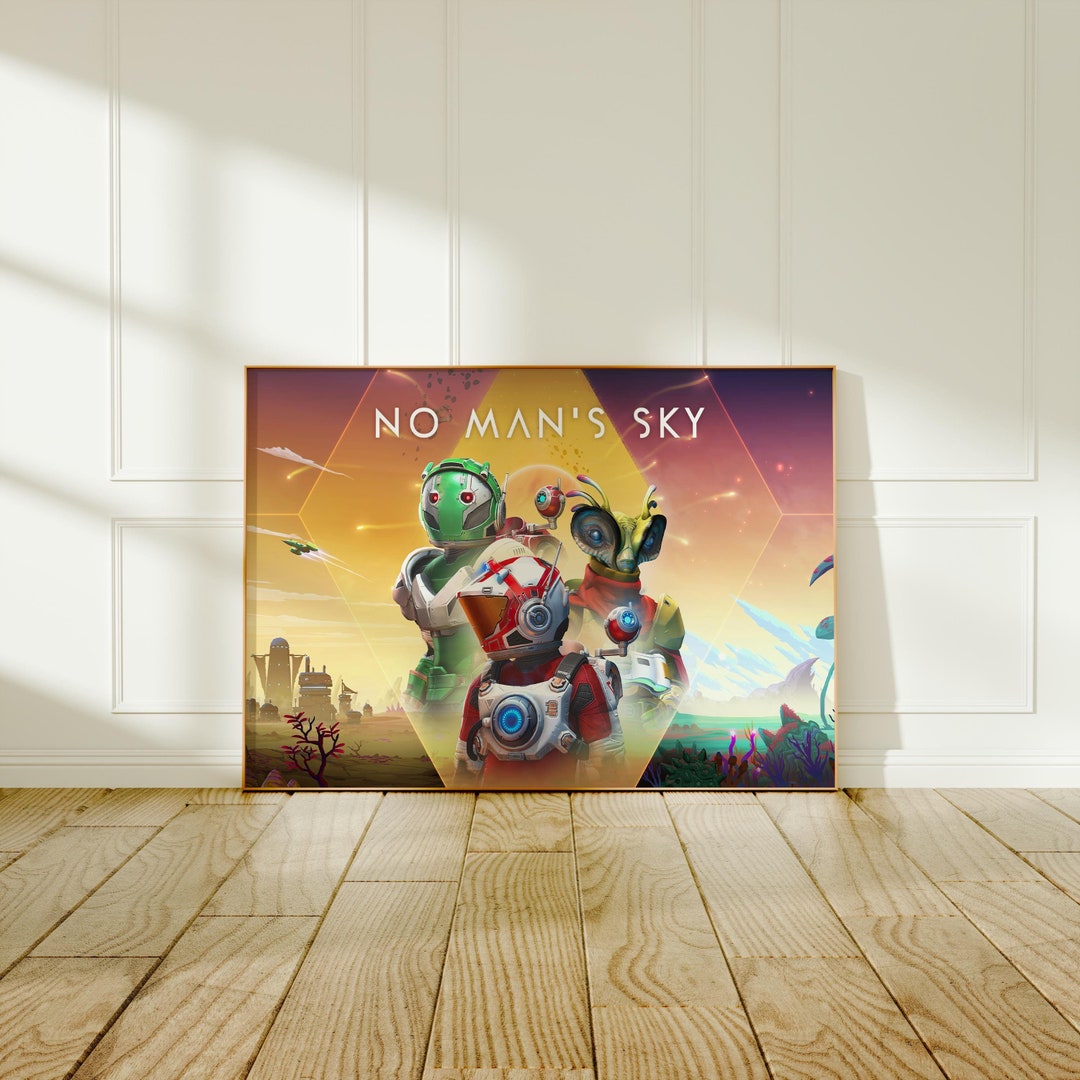 No Man's Sky Poster, Survival Game Wall Art, Gamer Wall Decor, Fine Art ...