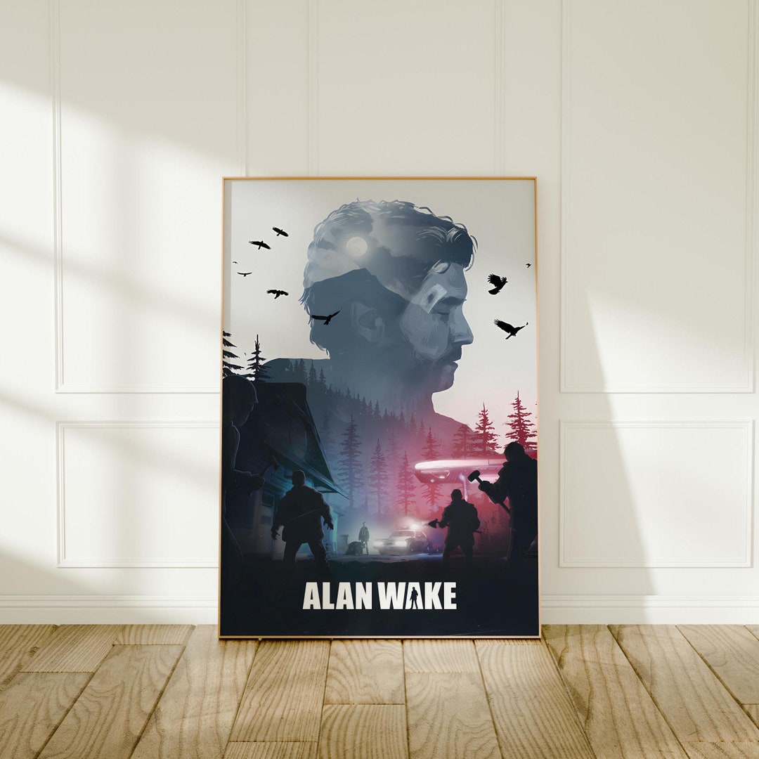 Alan Wake Poster - Atmospheric Gaming Artwork - Modern Wall Decor for ...