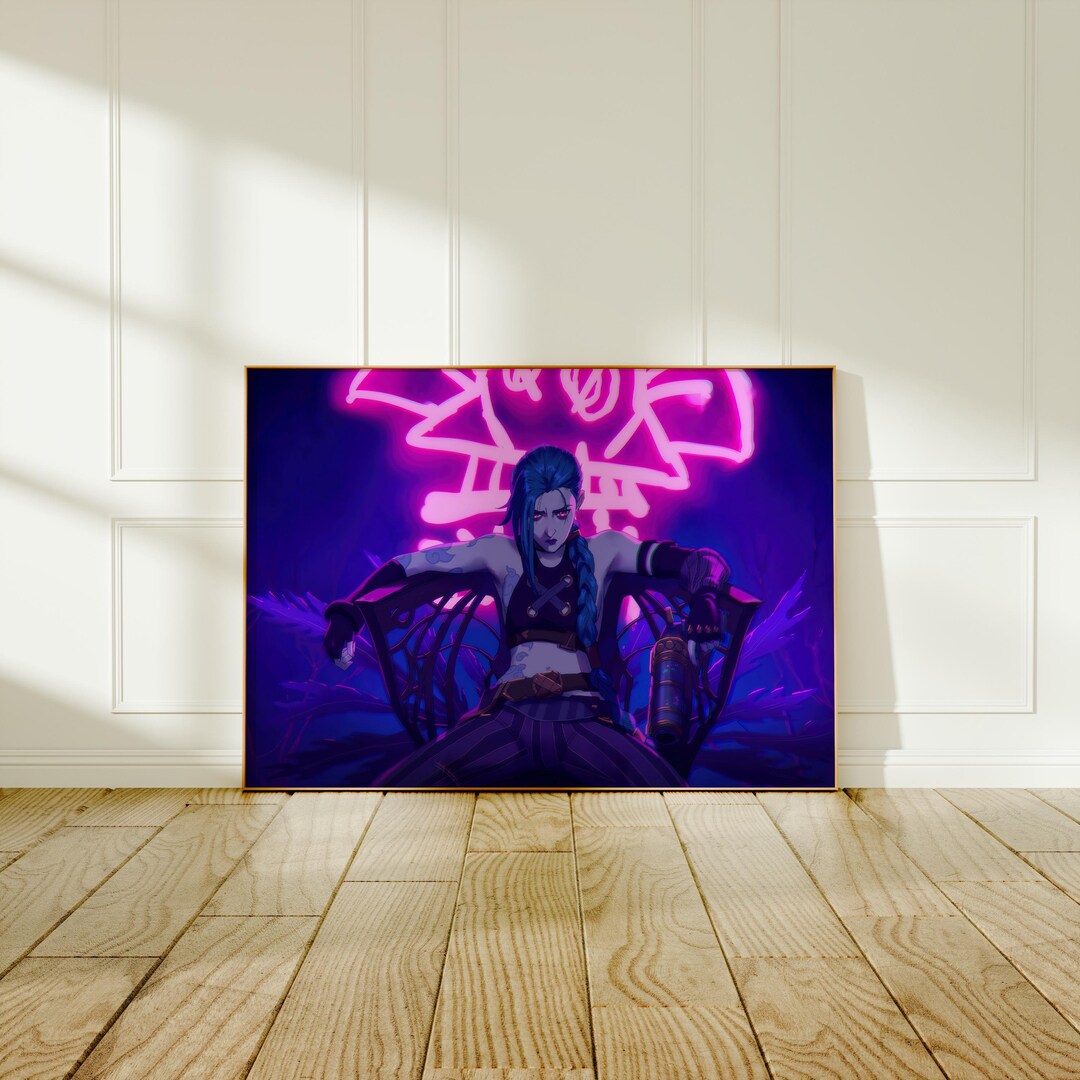 Arcane Jinx Poster | Vi and Jinx Wall Art | Animated Series Decor ...