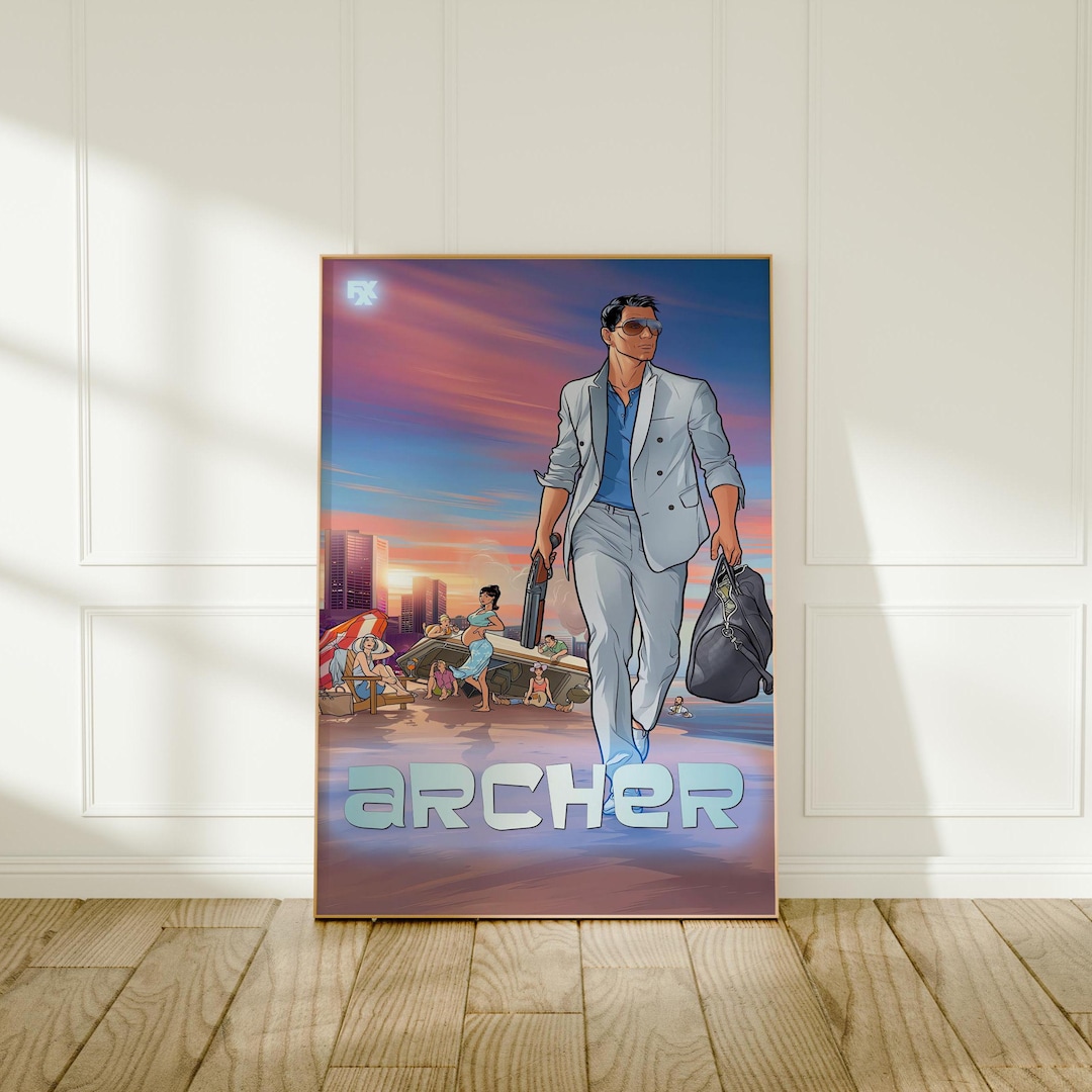 Archer Animated Series Poster: Unique TV Show Wall Art - Etsy