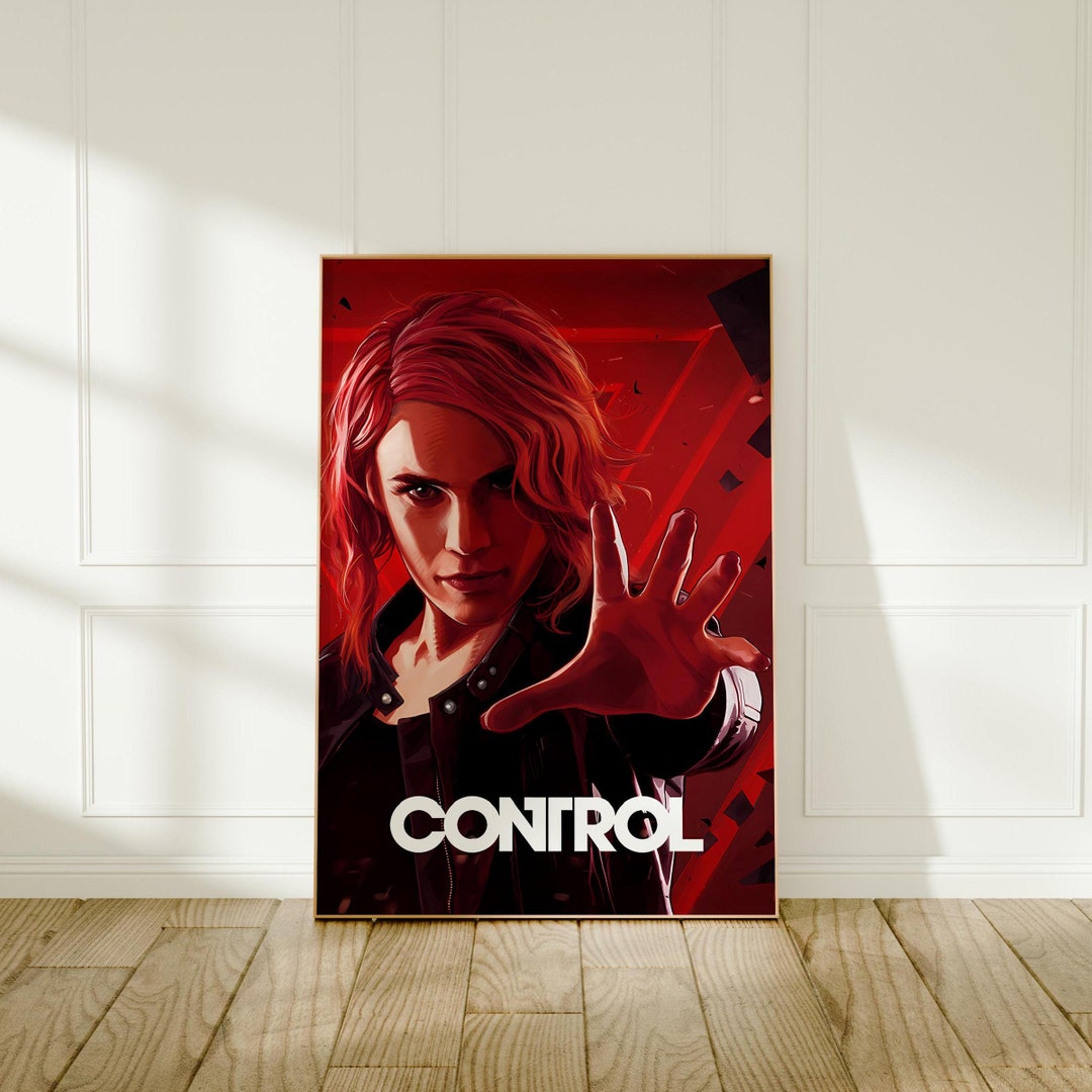 Control Game Poster, Jesse Faden Wall Art, Sleek Gamer Decor, Adventure ...