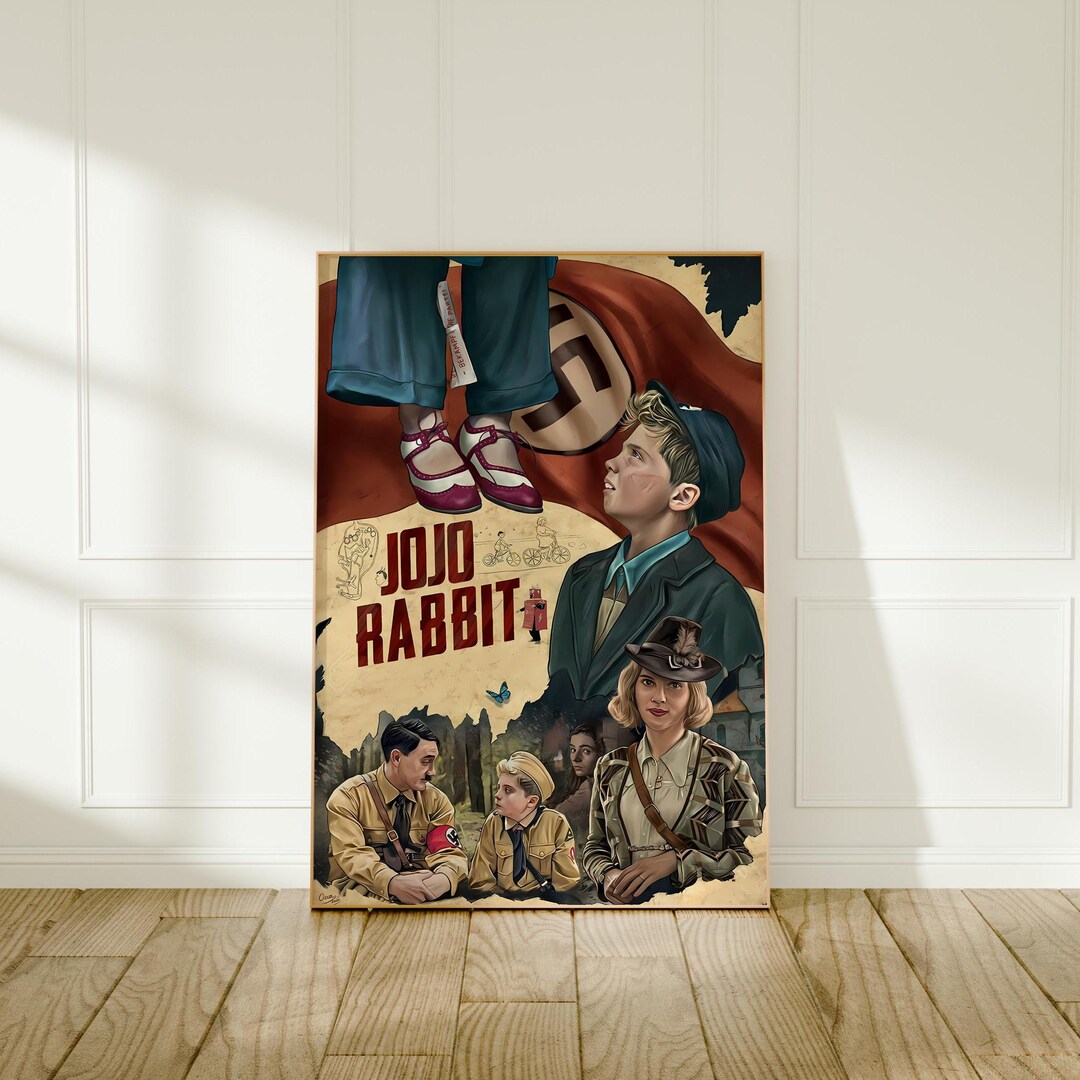 Jojo Rabbit Poster - Taika Waititi Wall Art - Satirical WWII Movie ...