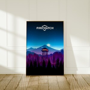 Firewatch Poster, Video Game Wall Art, Gaming Wall Decor, High Quality ...