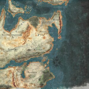 Dragon Age Map Poster: Thedas World, Fantasy RPG Art Print - Etsy