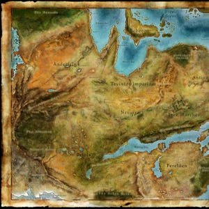 Dragon Age Map Poster: Thedas World, Fantasy RPG Art Print - Etsy