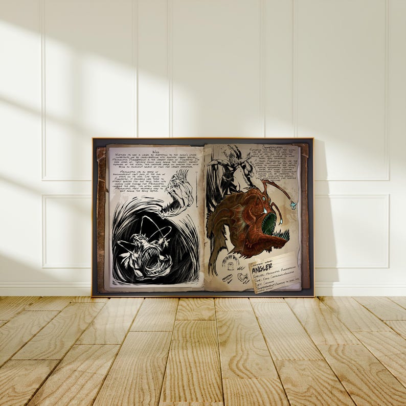 ARK Survival Evolved Dinosaurs Poster, Detailed Dino Sketches Wall Art ...