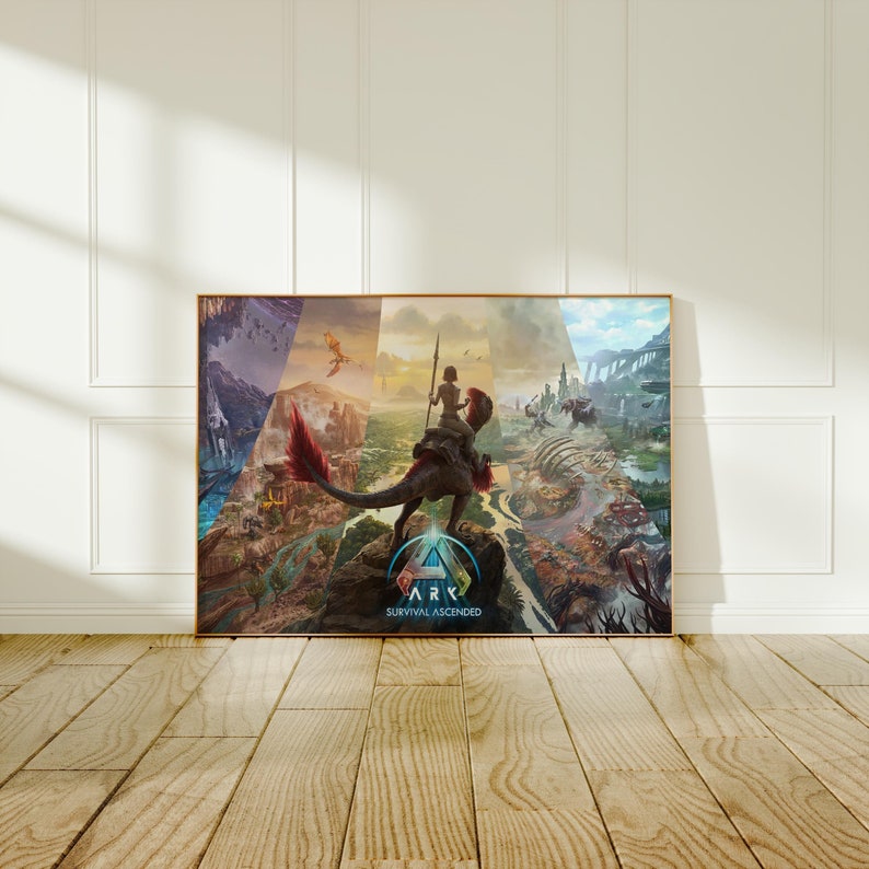 ARK Survival Ascended Poster: Glossy Gaming Room Wall Art - Etsy