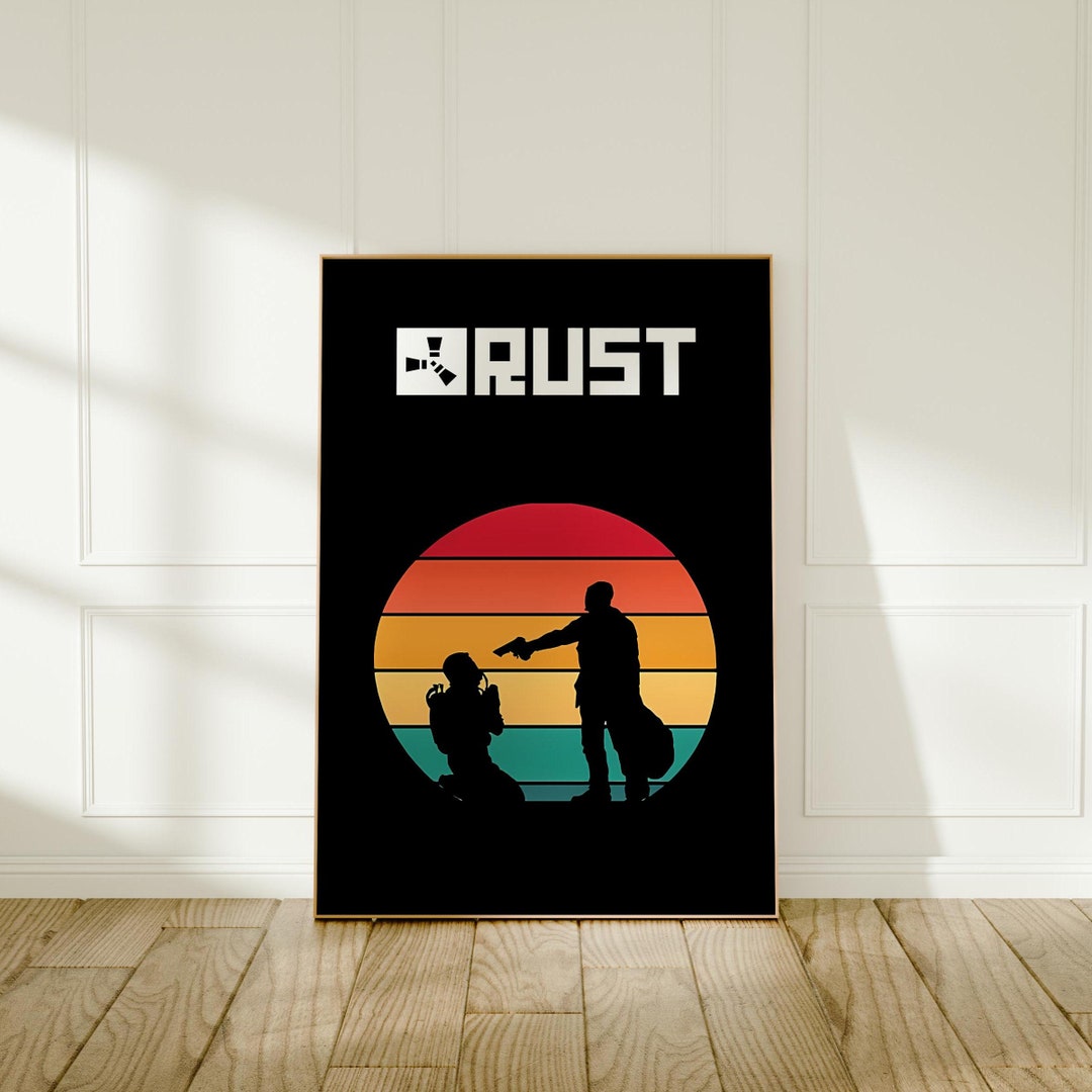 Rust Game Poster - Survival Game Wall Art - Game Room Decor - High ...