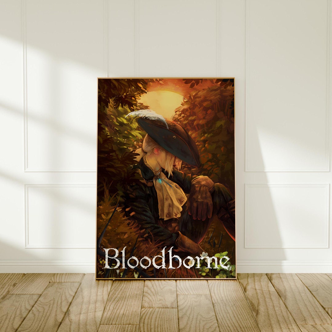 Bloodborne Game Poster, Dark Fantasy Wall Art, Gaming Room Decor, High ...