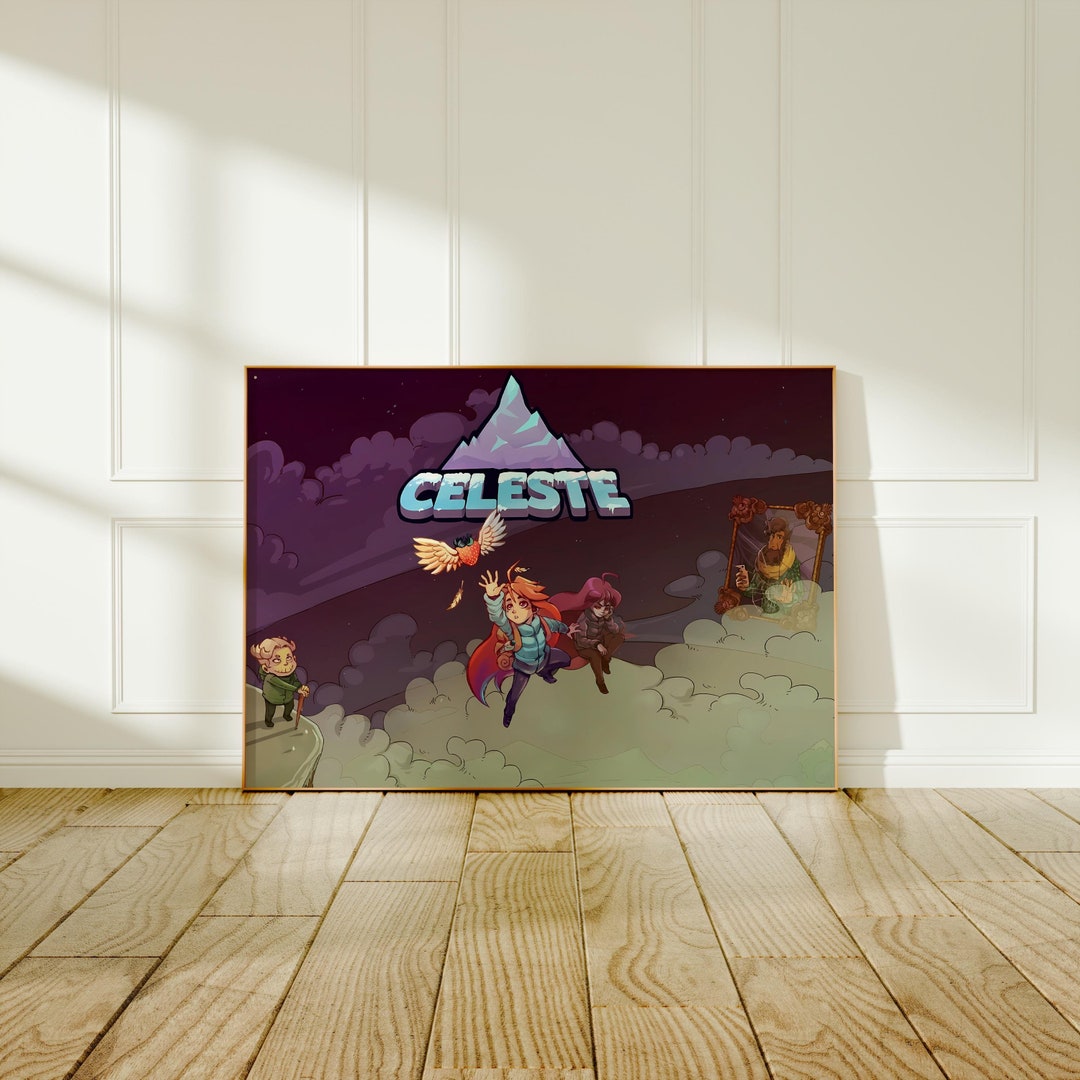 Celeste Game Poster, Madeline Wall Art, Unique Wall Decor for Game ...