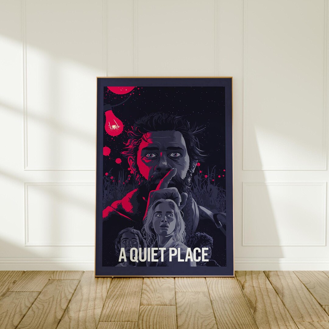 A Quiet Place Poster - John Krasinski & Emily Blunt - Horror Movie ...