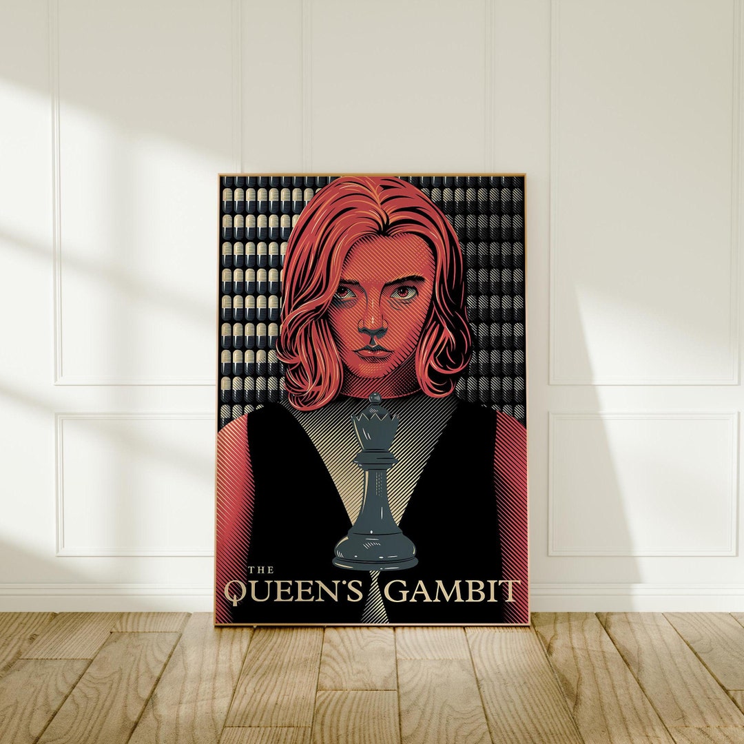 The Queen's Gambit Poster, Beth Harmon Wall Art, Drama Print, Home Wall ...
