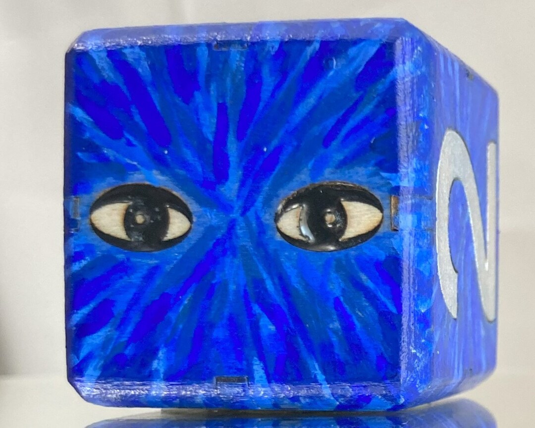 Azur "the Watcher" Doubling Cube- Infusing Freshness to Your Backgammon Set - 36mm - Etsy