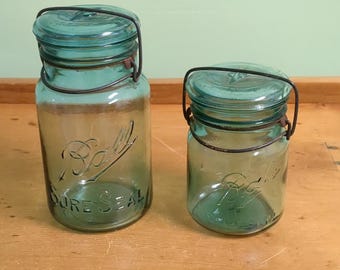 Vintage Ball Sure Seal Quart Mason Jar - Etsy