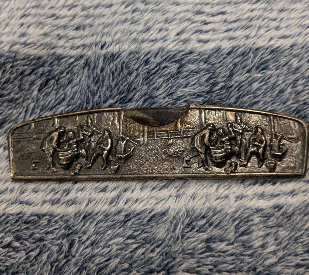 Vintage Hans Jenson Comb and Silver Plated Comb Holder. Early to Mid ...