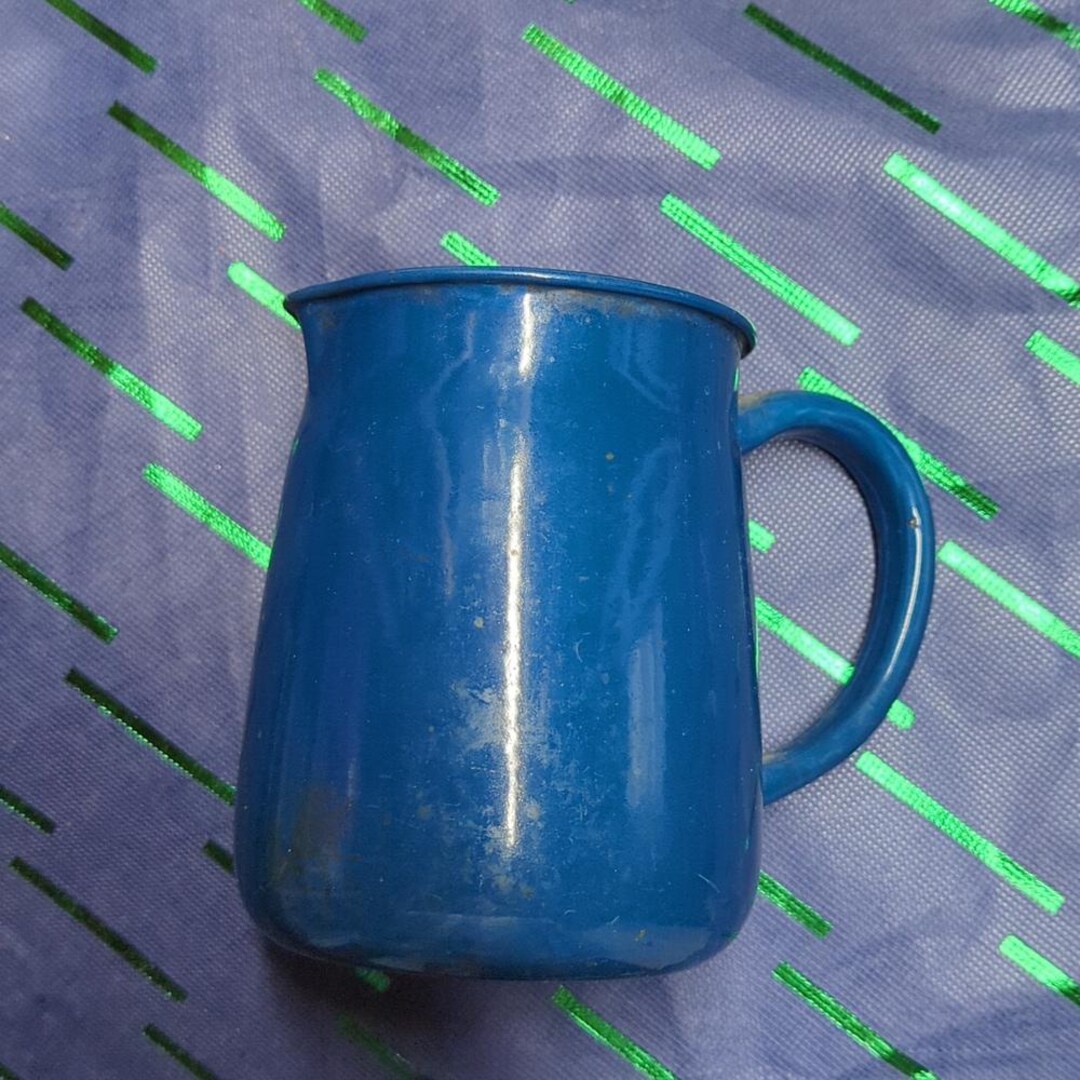Enamel Tin Jug - Etsy