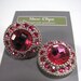 Shoe Clips Bright Pink Rhinestones Round 1 Pair Shoe Accessories ...