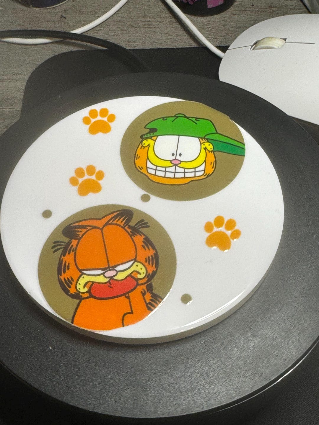 UV DTF Designed Garfield Ceramic Coaster Set of 2 - Etsy