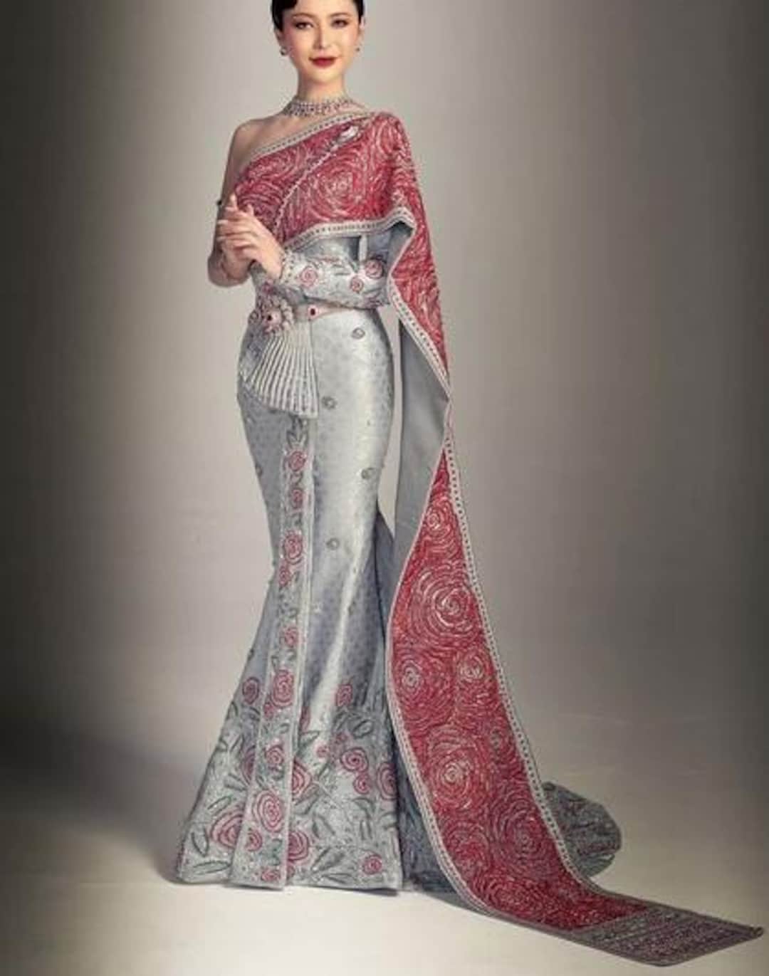 Luxury Thai Prayuk Bridal Dress| Thai/khmer/laos| Authentic Brocade ...