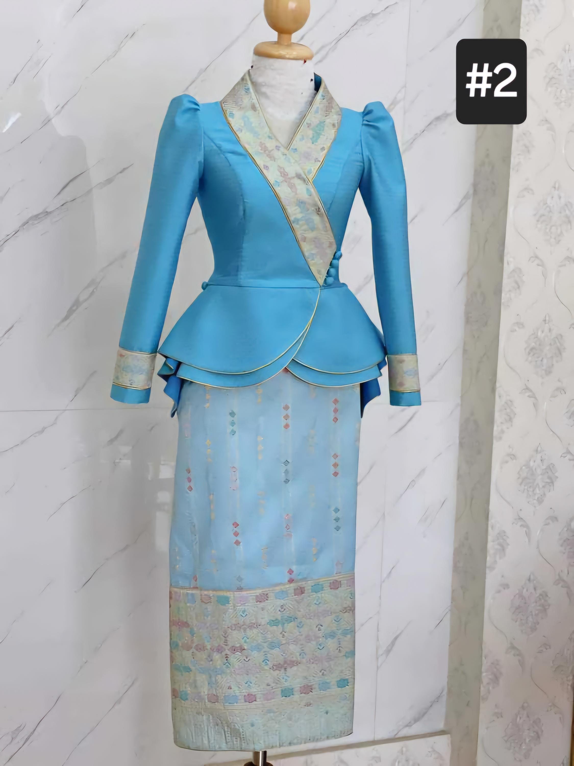 Luxury Traditional Laos Dressi Laos Wedding Dressi Authentic Laos Silki ...