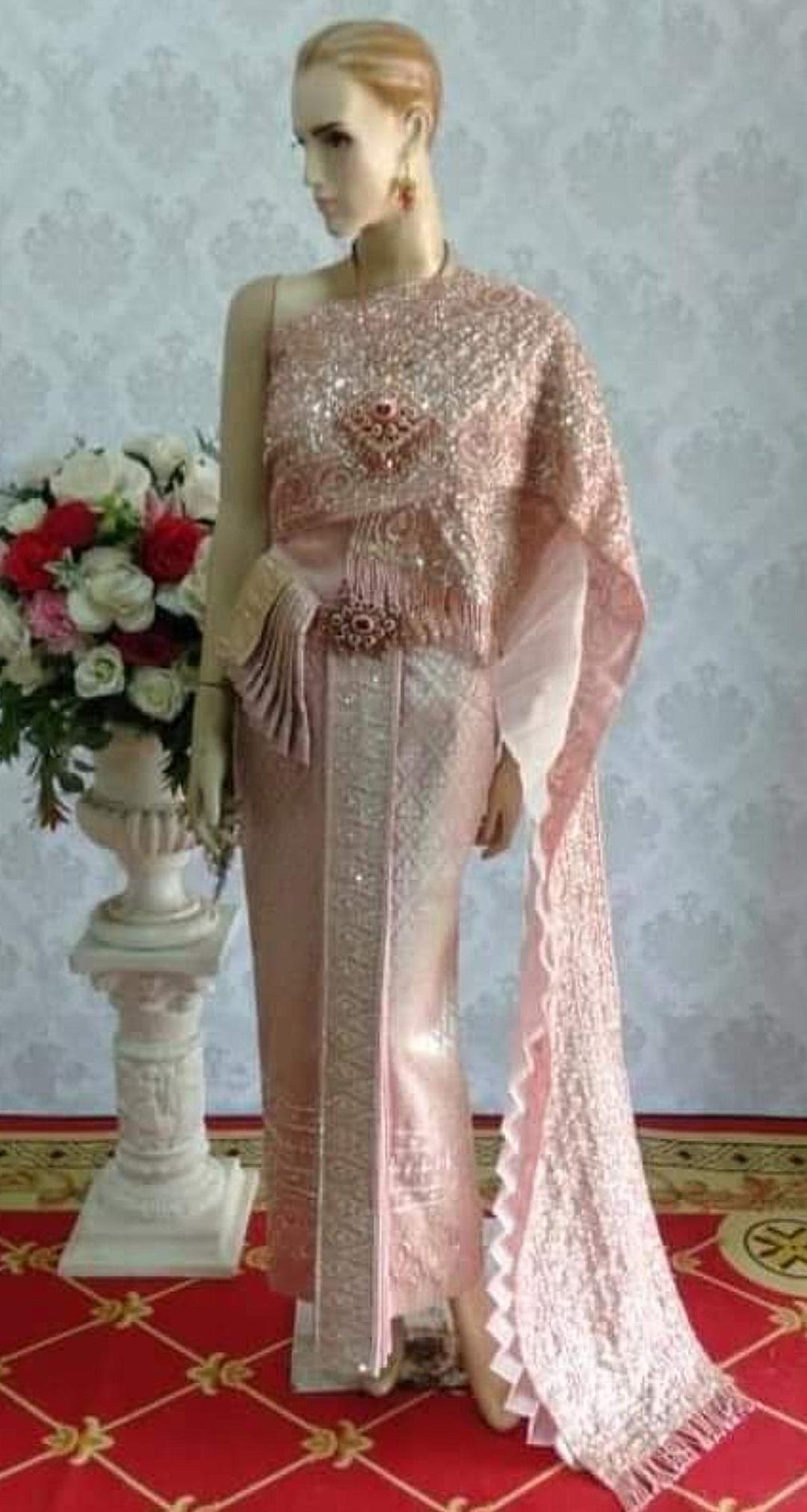 Gorgeous Thai Chakkrabath Bridal Dress| Thai Wedding | Handwoven Fabric ...