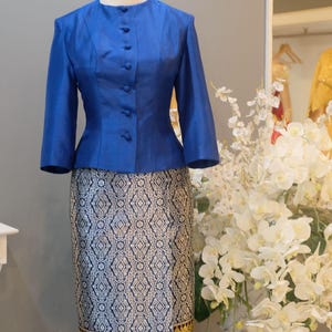 Gorgeous Traditional Thai/laos Dressi Asian Mother of Bride Dressi ...