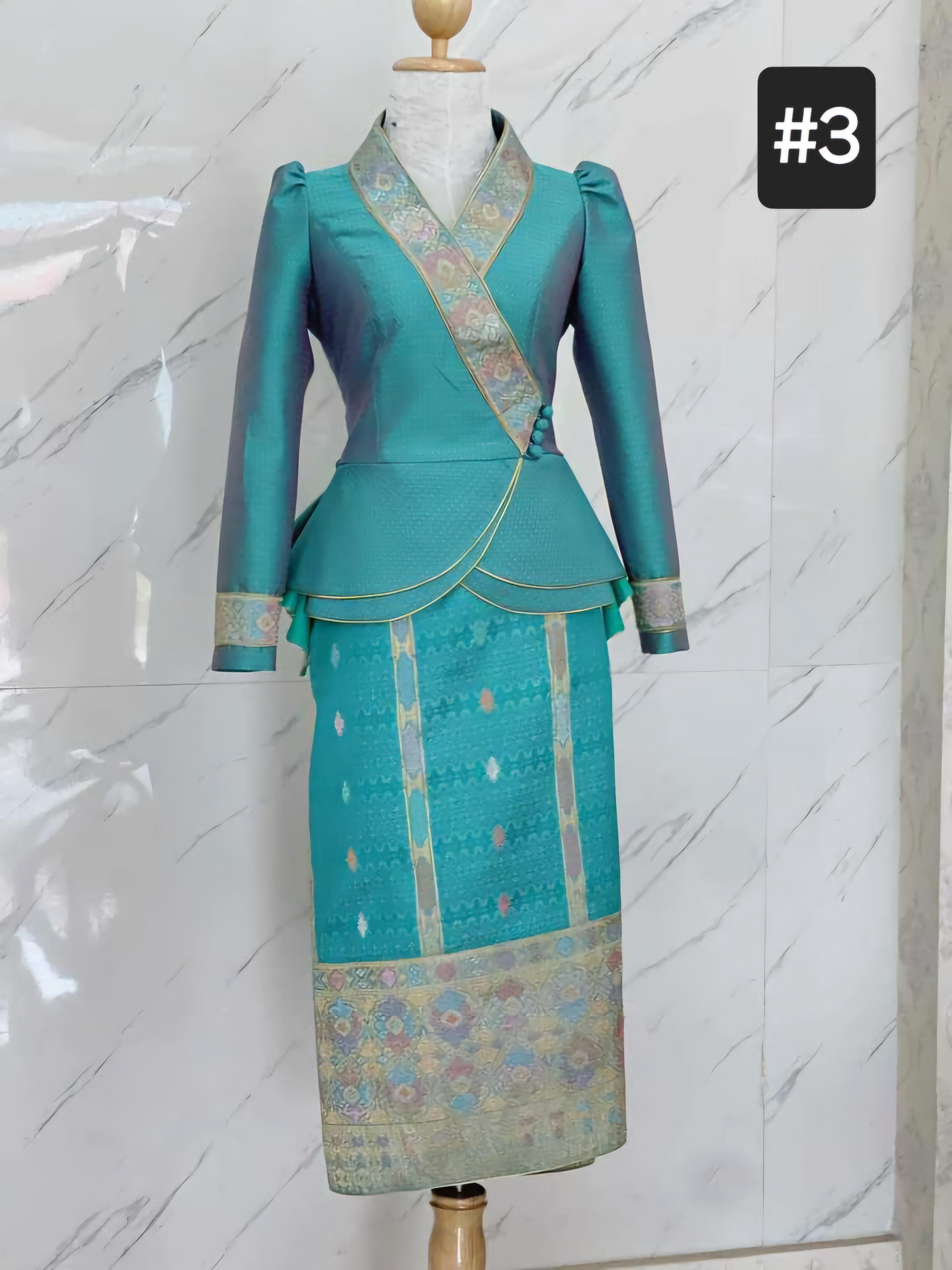 Luxury Traditional Laos Dressi Laos Wedding Dressi Authentic Laos Silki ...