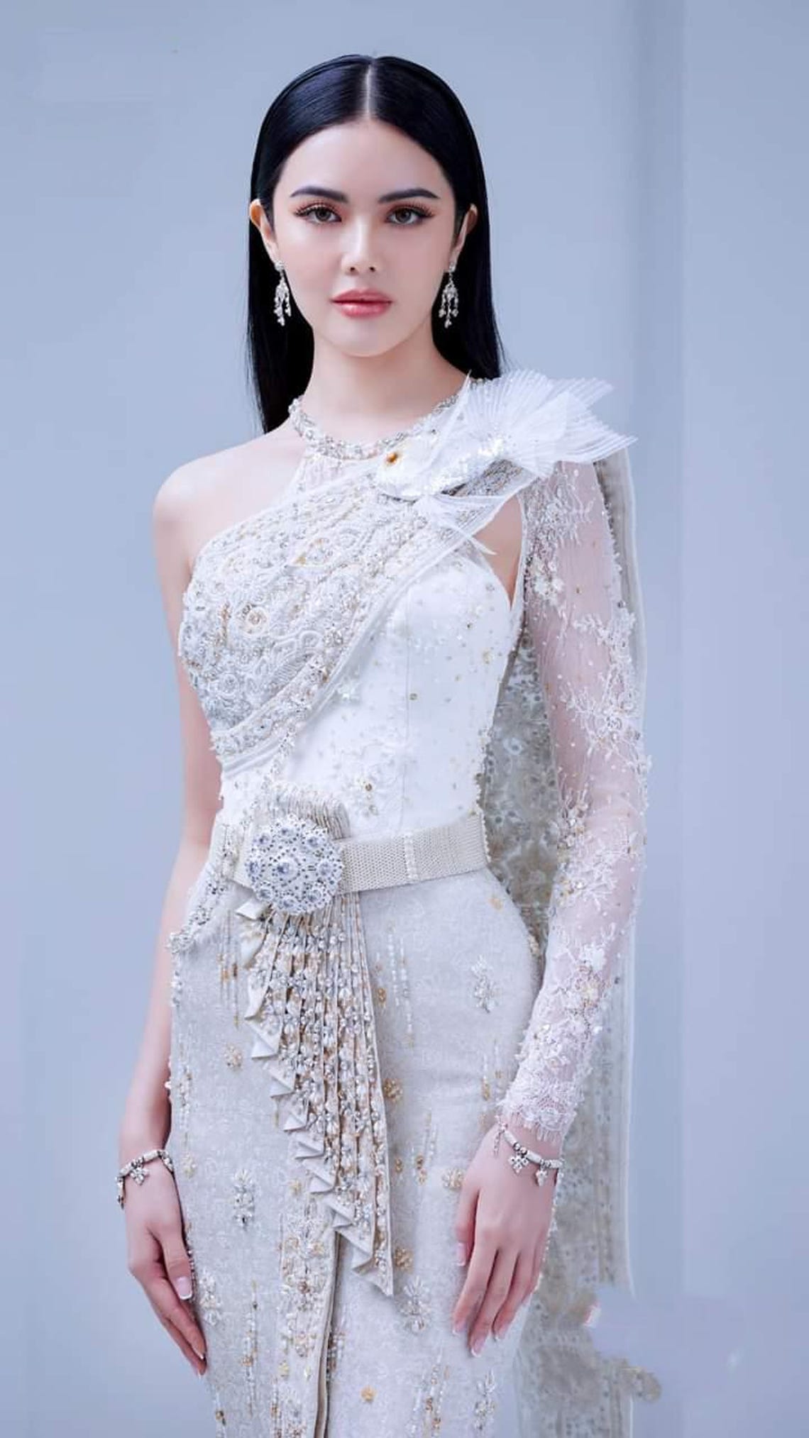 Luxury Thai Prayuk Bridal Dress Thai/khmer/laos Authentic Brocade Silk ...