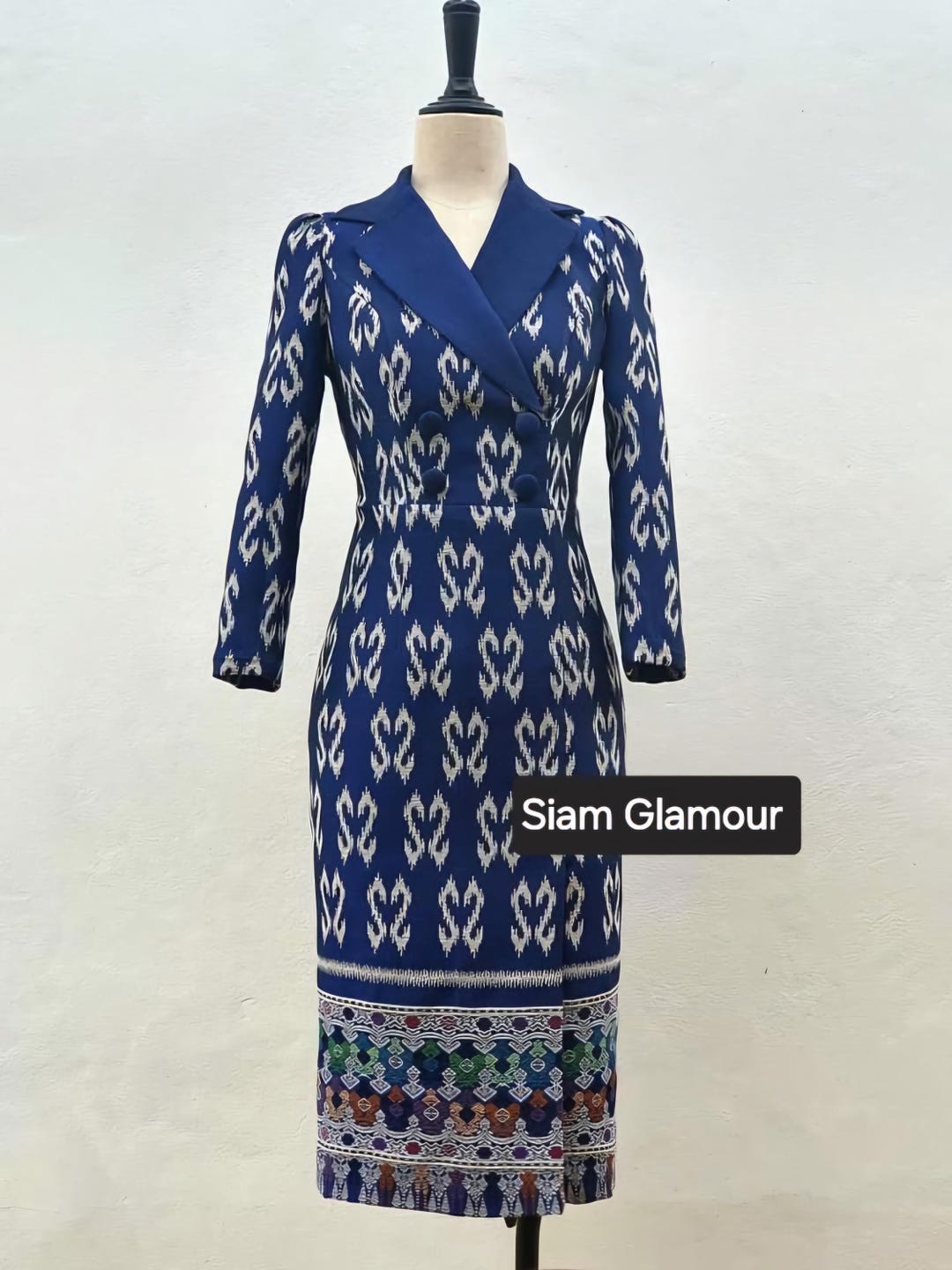 Amazing Thai Dress| Thai/khmer/laos| Handwoven Dress| Handmade| Made to ...